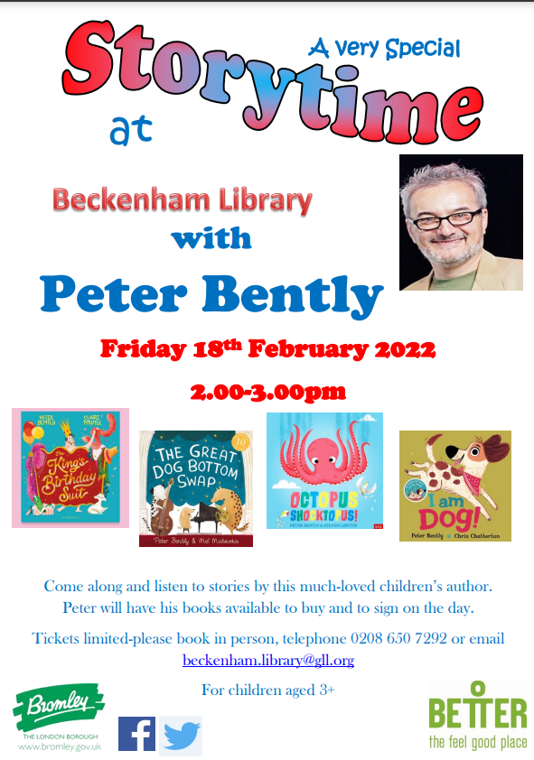 Kids Storytime at Beckenham Library 2-3pm Fri 18 Feb 2022 – Copers Cope ...