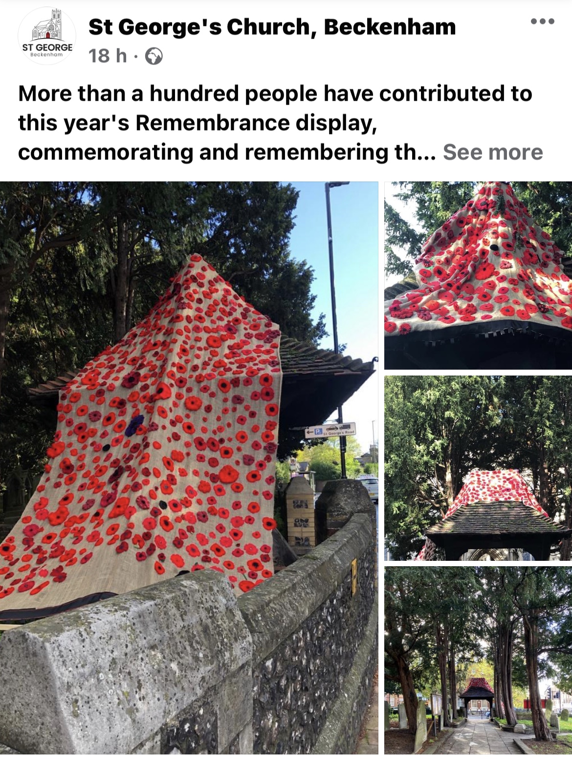 St George’s Church 2022 Remembrance display – Copers Cope Area ...